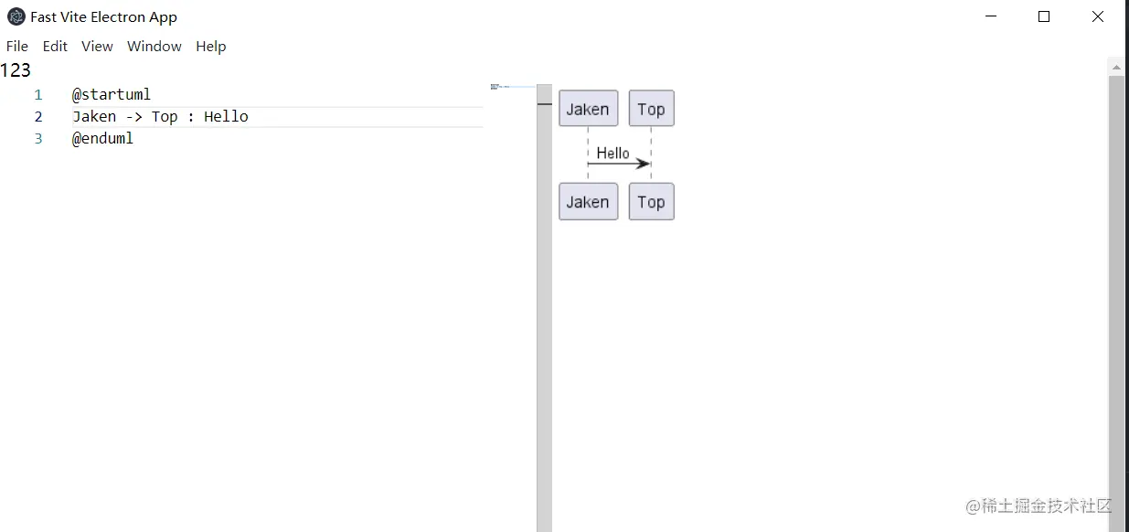 HelloElectron—实现简单的UML展示（三）实现原理图 首先运行此Demo需要启动两个服务分别是Electro - 掘金