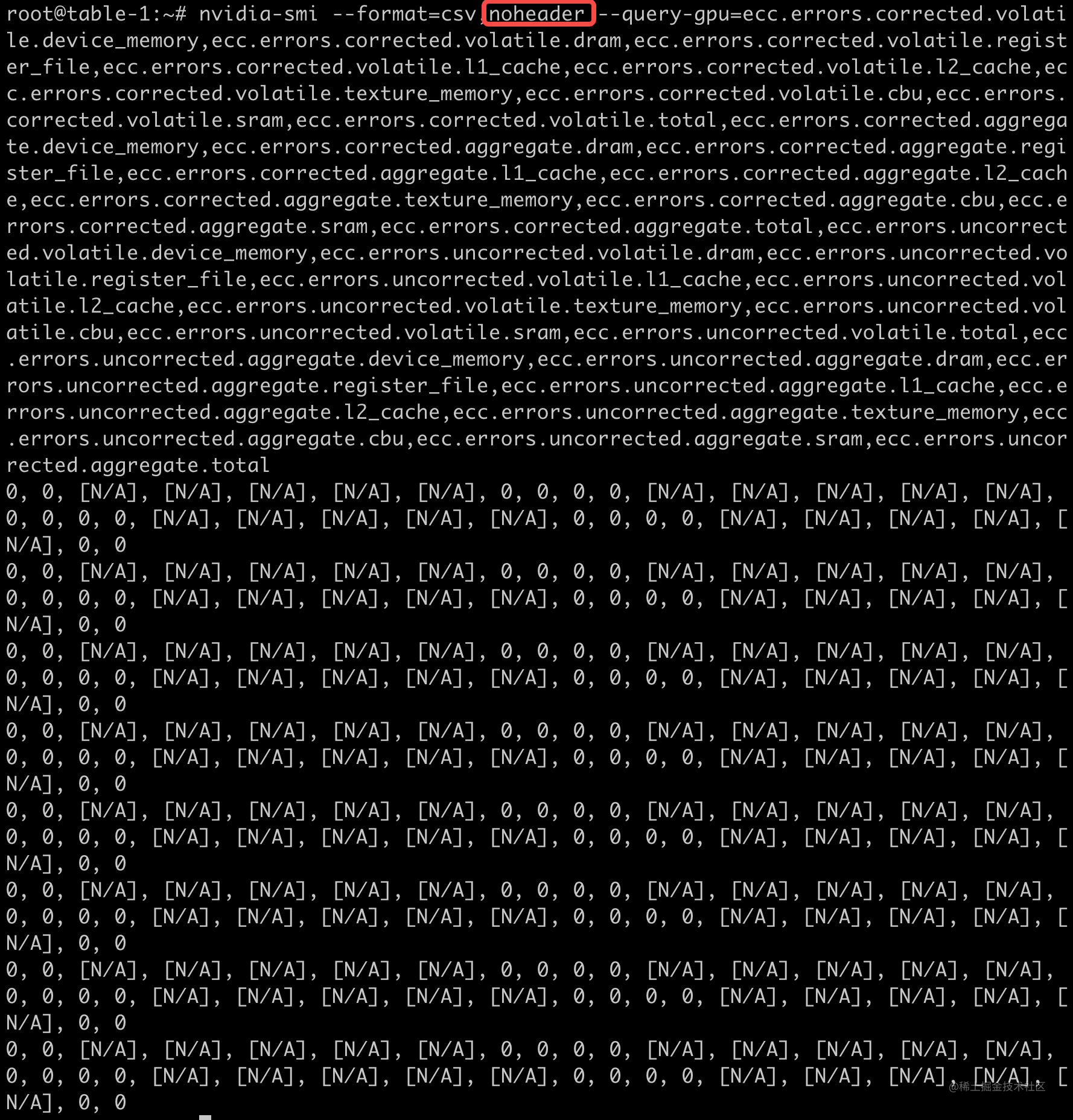 NVIDIA-SMI系列命令详解(4)-选择性查询选项(1) - 掘金