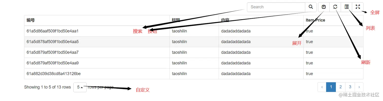 bootstrap-table（表格）+异步调用（查询）引用bootstrap-table的js和css 在script - 掘金