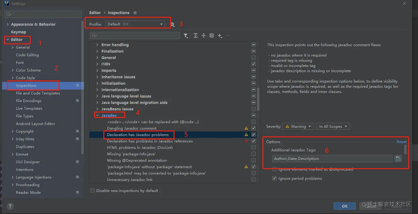 Idea 如何添加类注释？创建类注释模板遇到 Wrong tag ‘Author:‘ Wrong tag 怎么办？ 1. - 掘金