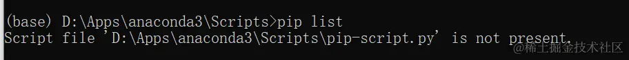 Script file ‘F:.....\pip-script.py‘ is not present 原因及解决办法 - 掘金