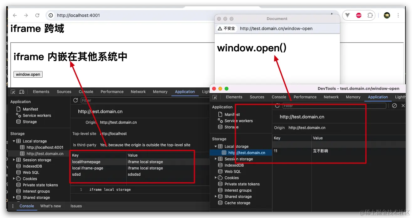iframe中新开窗口不会携带sessionStorage跟localStorage你是否遇到了localStorage - 掘金