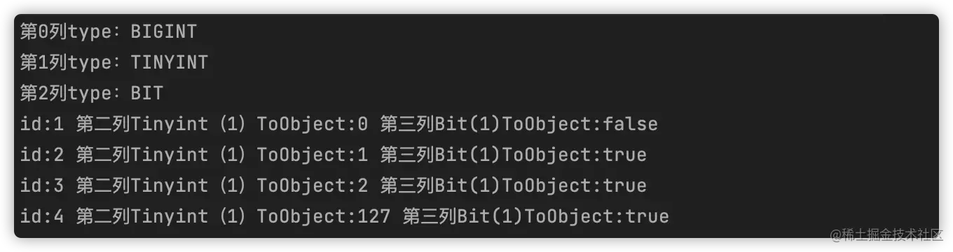 谈谈bit(M) 和 tinyint(M)了解认识tinyint(M)和bit(M)的区别，探讨tinyint(1)和 - 掘金