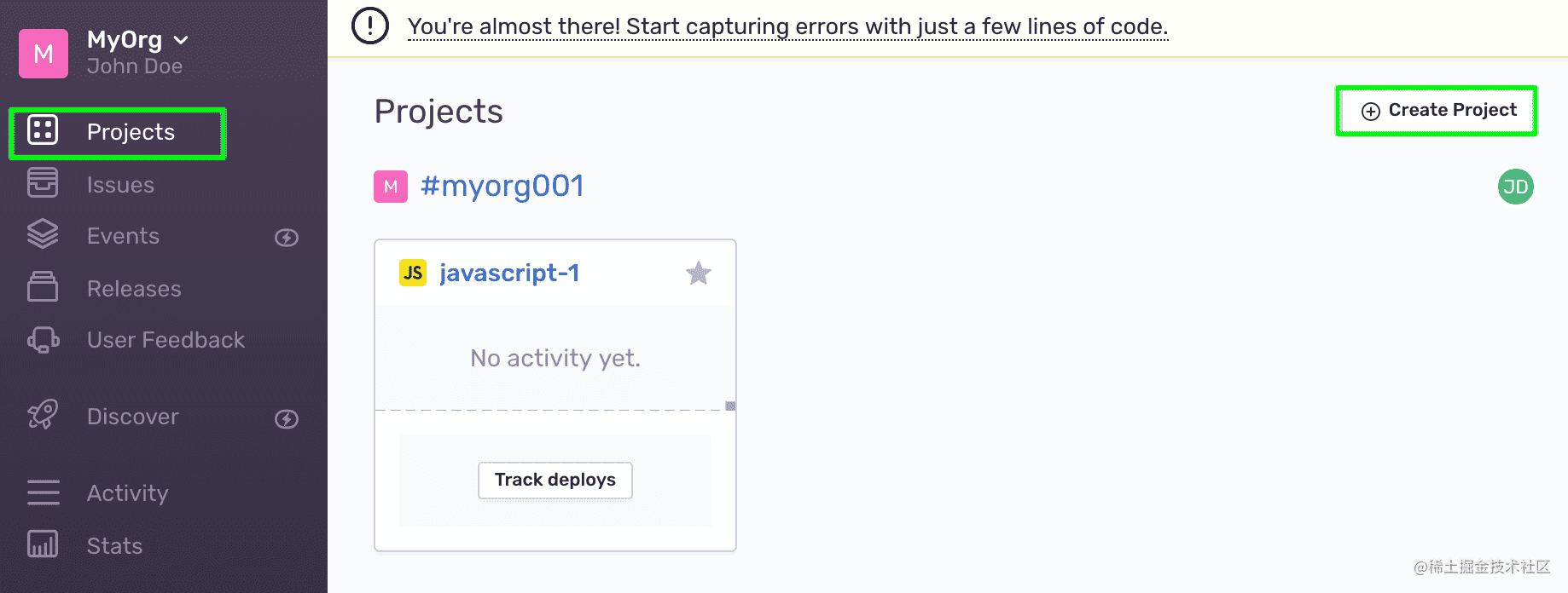 Sentry Web 前端监控 - 官方最佳实践教程 - 掘金