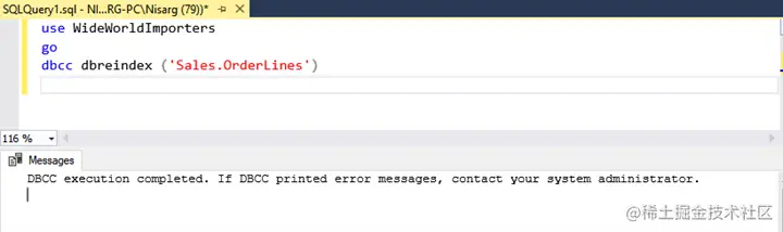 了解SQL Server DBCC DBREINDEX命令及其用法在这篇文章中，我将解释DBCC DBREINDEX语句 - 掘金