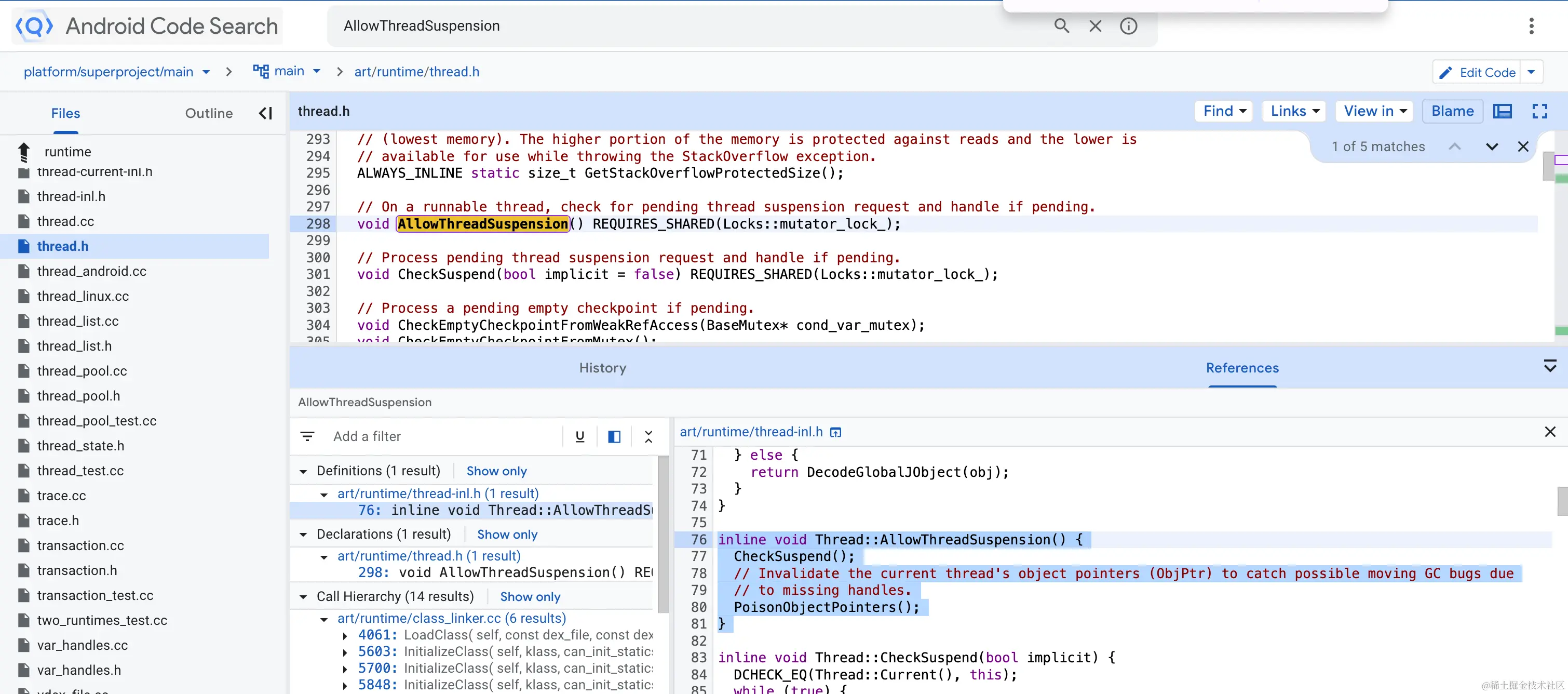 Android Native 线程挂起流程背景 之前写了一篇关于线程挂起超时导致的 Native Crash 的文章，并 - 掘金