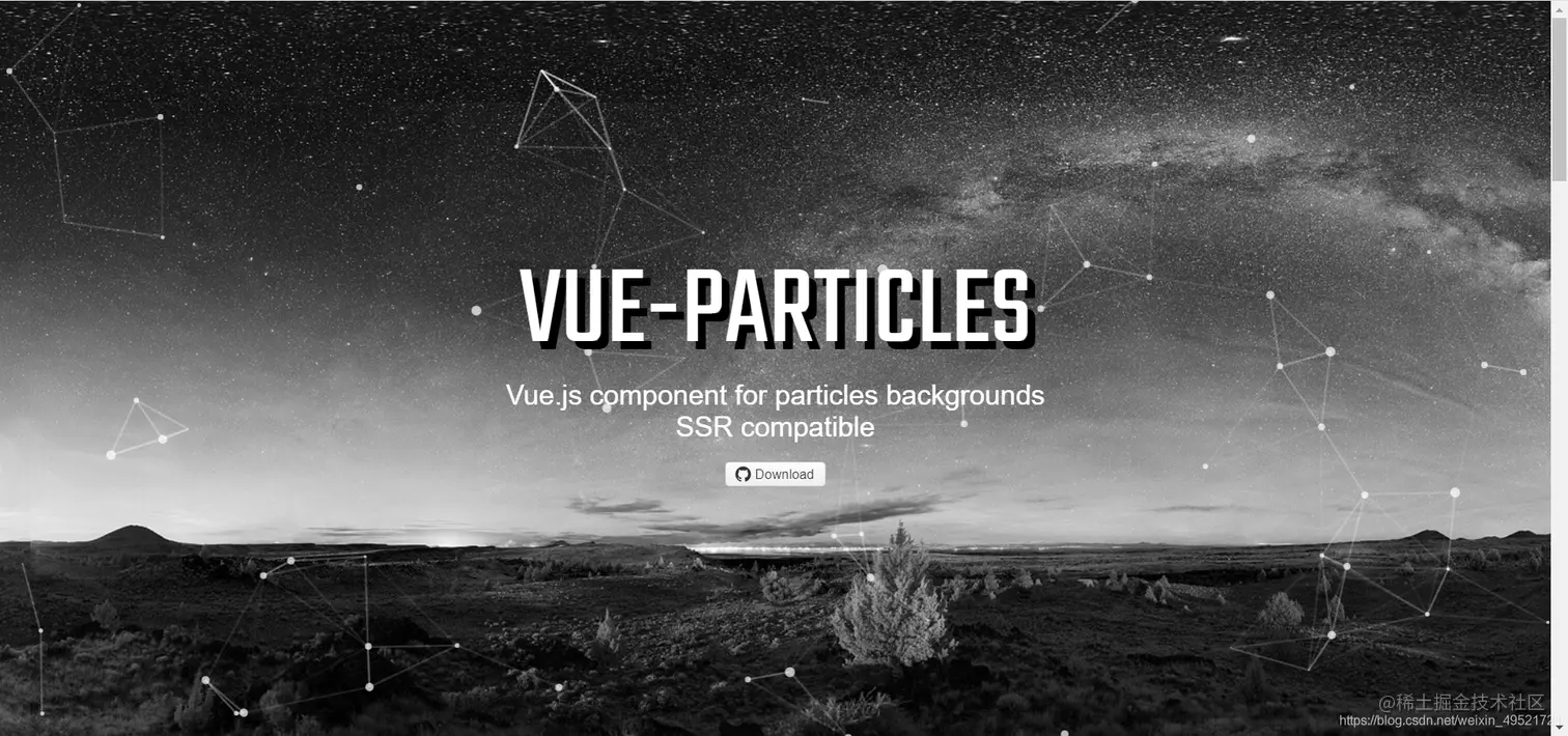 vue粒子特效——实现炫酷页面对于登录页面，吸引用户的注册或点击，往往需要一些炫酷的动态页面的页面效果。vue-part - 掘金