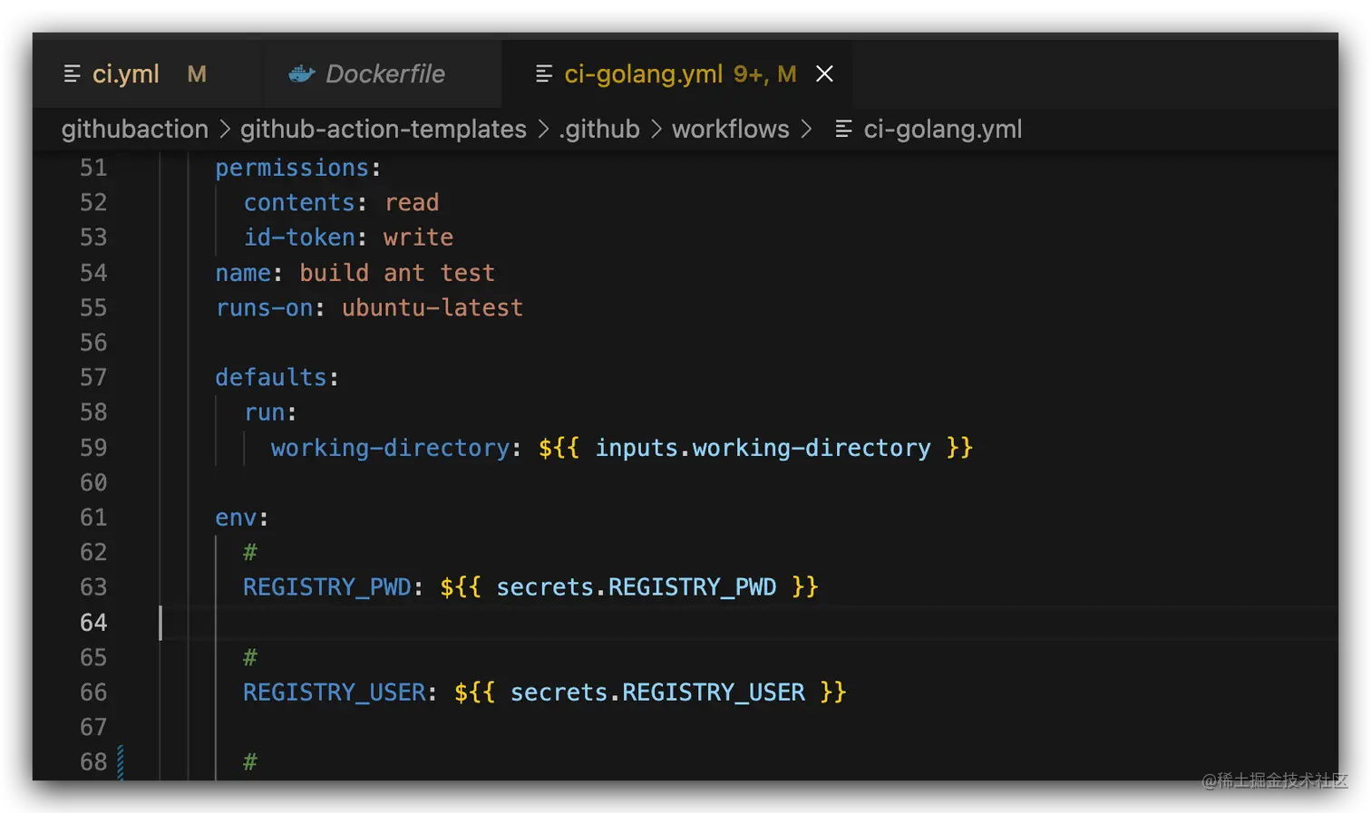 Github Actions可复用工作流最佳实践一 背景 在使用Github Actions作为项目CI/CD流水线时， - 掘金