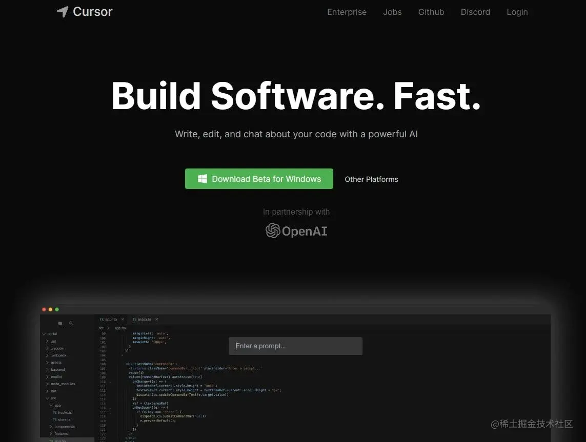 Cursor: 新一代OpenAI ChatGPT编程神器实践Cursor: 新一代OpenAI ChatGPT编程神器 - 掘金
