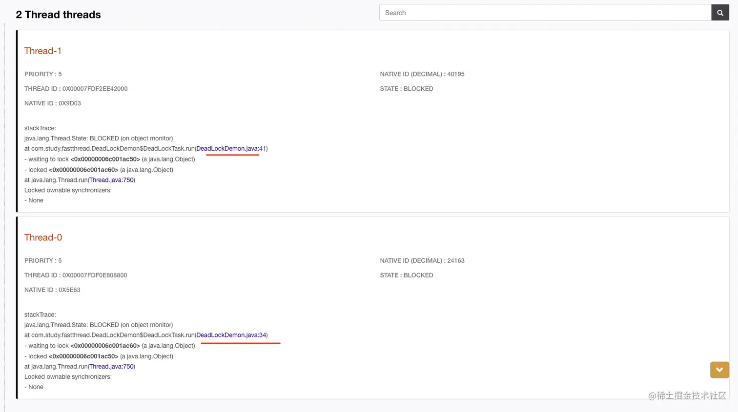 fastthread使用关于fastthread的介绍直接看官方首页就行： 及时根本原因分析 在线线程转储分析 出色的U - 掘金