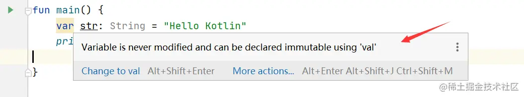 【kotlin 初学者】变量 常量 数据类型本文内容：声明变量、只读变量、内置数据类型、类型推断、编译时常量。var、v 掘金