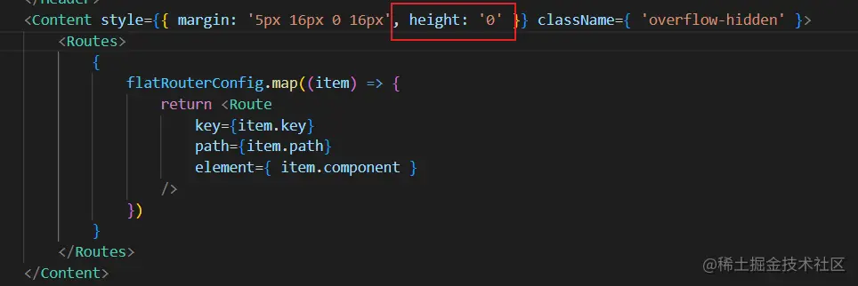 overflow：auto 滚动条不生效问题问题场景 接上一篇 关于layout 布局 内容高度不填充问题 - 掘金 ( - 掘金