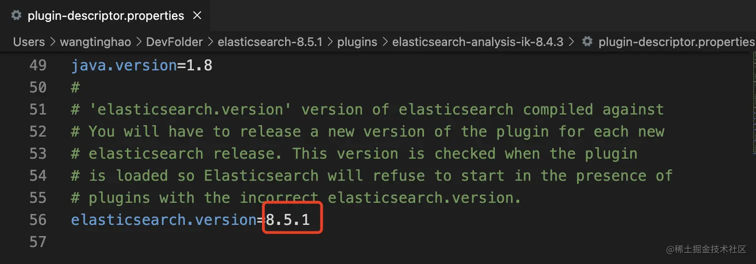 Elasticsearch找不到对应ik分词器版本解决方案当遇到elasticsearch版本与ik分词器版本不一致时， 掘金 