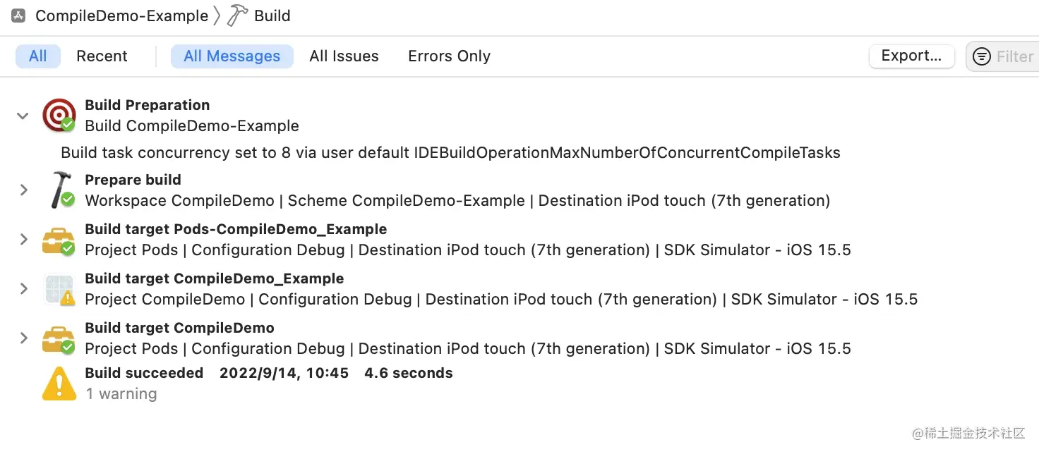 Xcode Build Log 日志解析本文主要想通过解析 Xcode 编译 Log，让我们更加清晰的了解 Xcode - 掘金