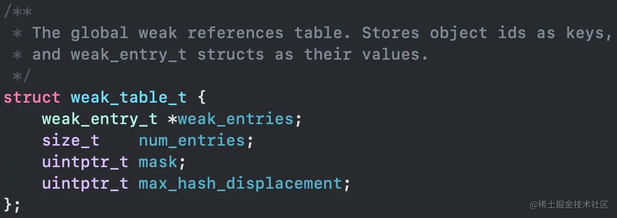 iOS 弱引用weak与weak_table以weak与__weak为切口，深入了解一下它们与背后的weak table - 掘金