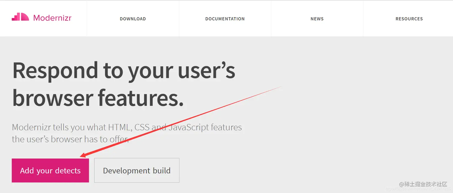 Modernizr的简单使用Modernizr 是一个 JavaScript 库，用于检测用户浏览器的对 HTML5 与 - 掘金
