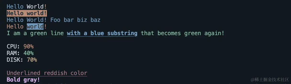 多了解常用包系列【1】chalk入门与浅析源码Chalk npm包 https://www.npmjs.com/pack - 掘金