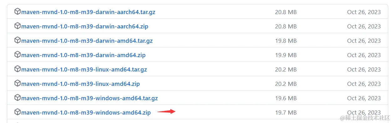 mvnd 安装和配置下载安装： https://github.com/apache/maven-mvnd/release - 掘金