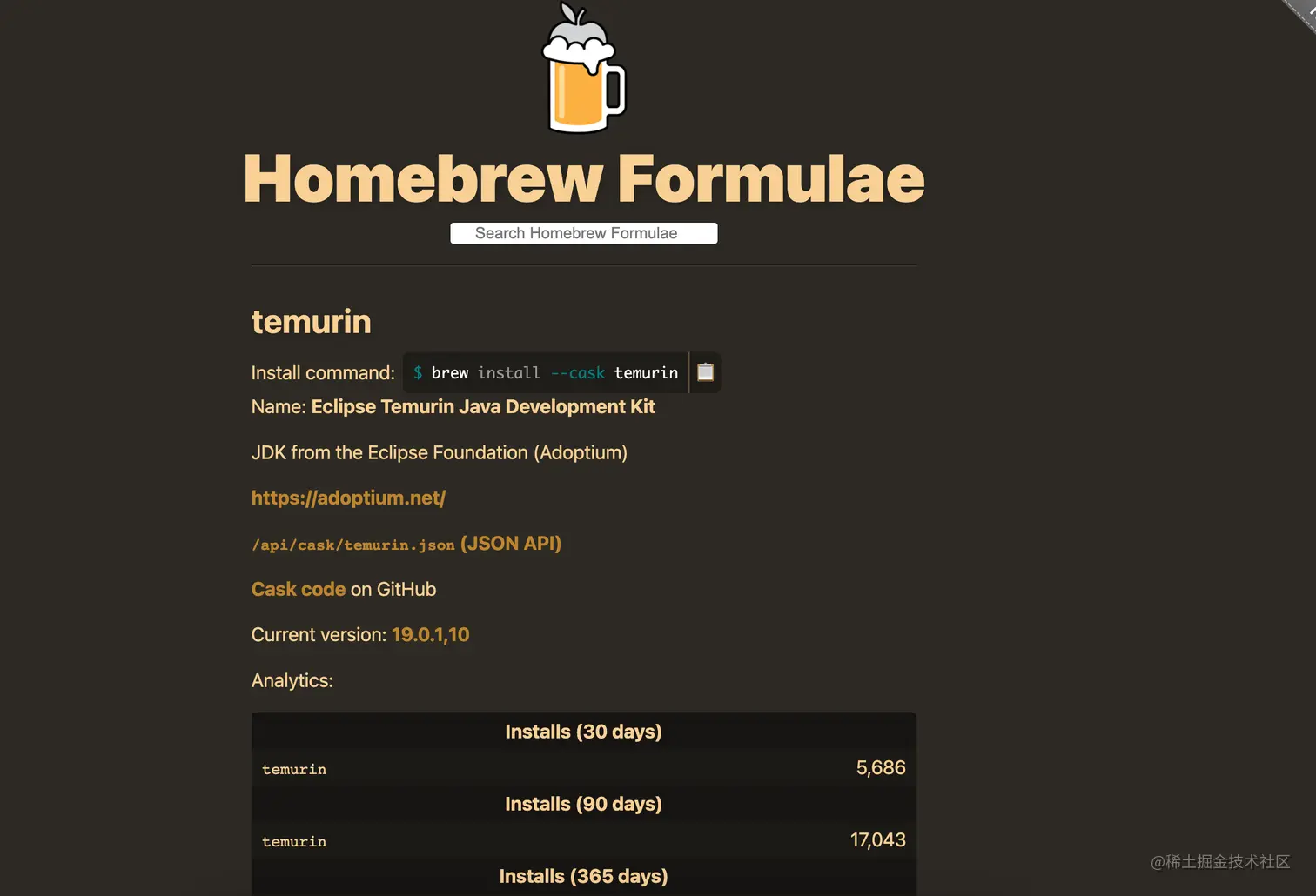 切换JDK版本只需一行命令文章从 如何安装brew、如何通过brew安装JDK、通过一行命令切换JDK版本三个部分内容来 - 掘金