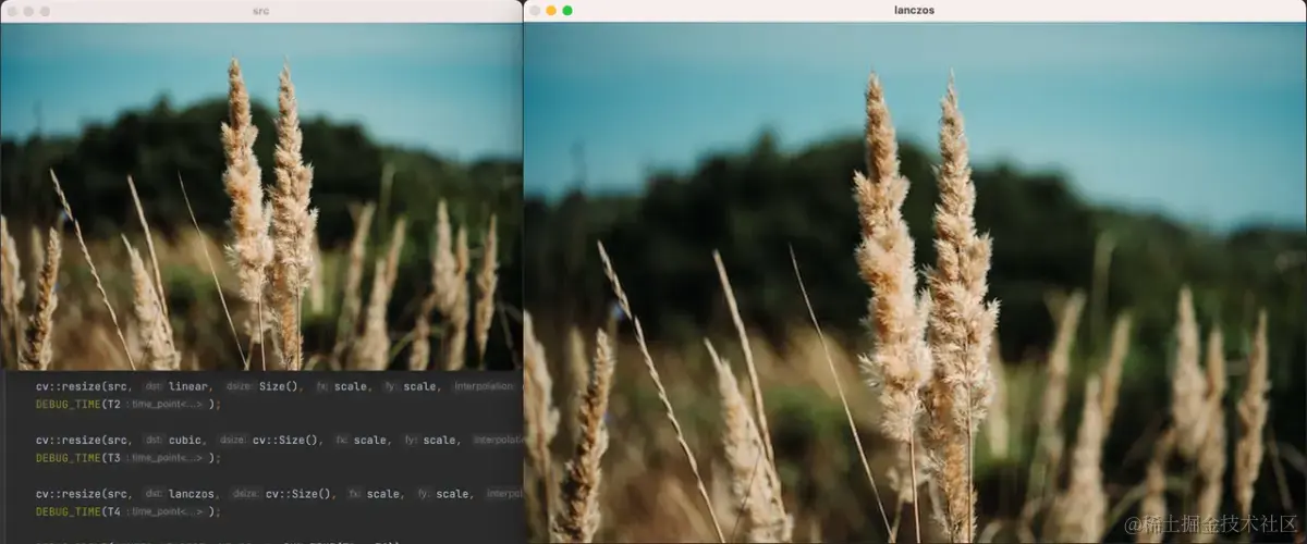 OpenCV 笔记(23)：图像的缩放——立方插值、Lanczos 插值算法三次样条插值、双三次样条插值和 Lanczo - 掘金