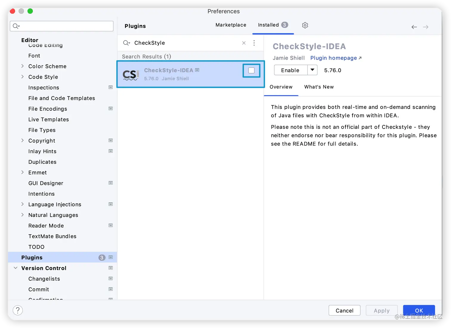 如何使用 CheckStyle 工具提升代码质量CheckStyle 是一种开发工具，可帮助程序员编写符合编码标准的 J - 掘金