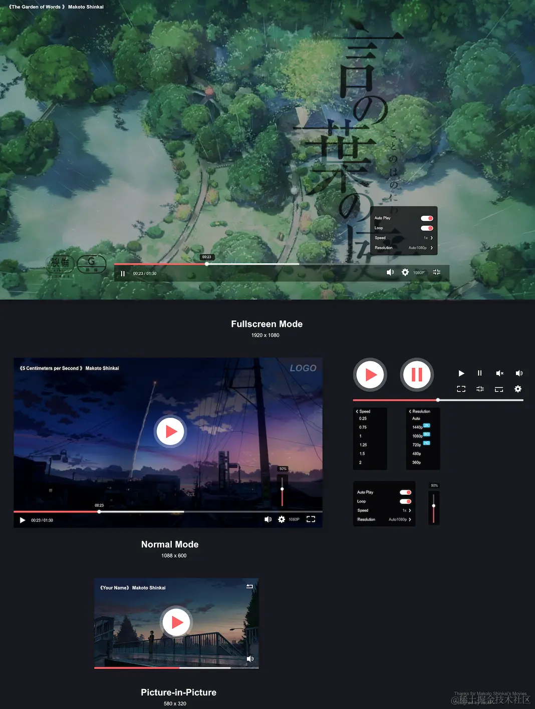 Vue CoreVideoPlayer 一款基于 vue.js 的轻量级、优秀的视频播放器组件Vue-CoreVideo - 掘金