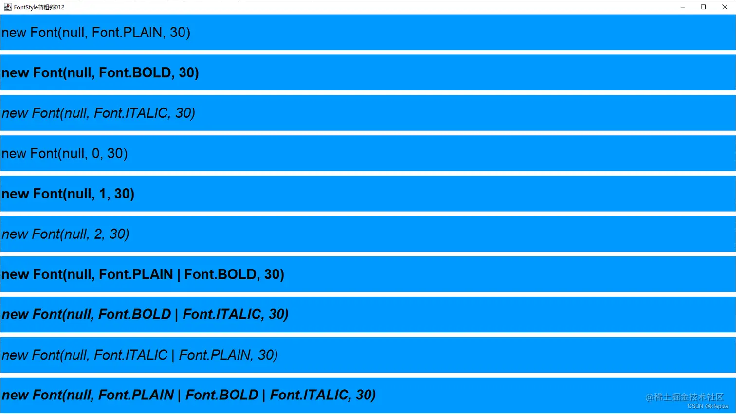 JavaAwtSwing笔记之 字体 java.awt.Font@[TOC](java.awt.Font 直接继承自Ob - 掘金