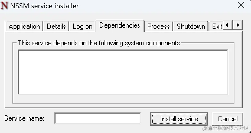 如何利用NSSM创建Windows服务NSSM是一个Windows上的服务封装程序，它可以将普通exe程序封装成服务，从 - 掘金