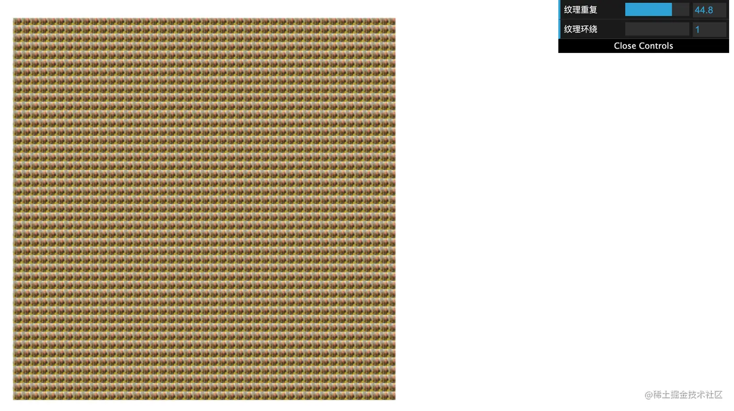 ThreeJs入门18-纹理的重复和纹理的回环我们已经学会了纹理的基本使用，以及如何解决跨域问题。这一些我们学习一下关于 - 掘金