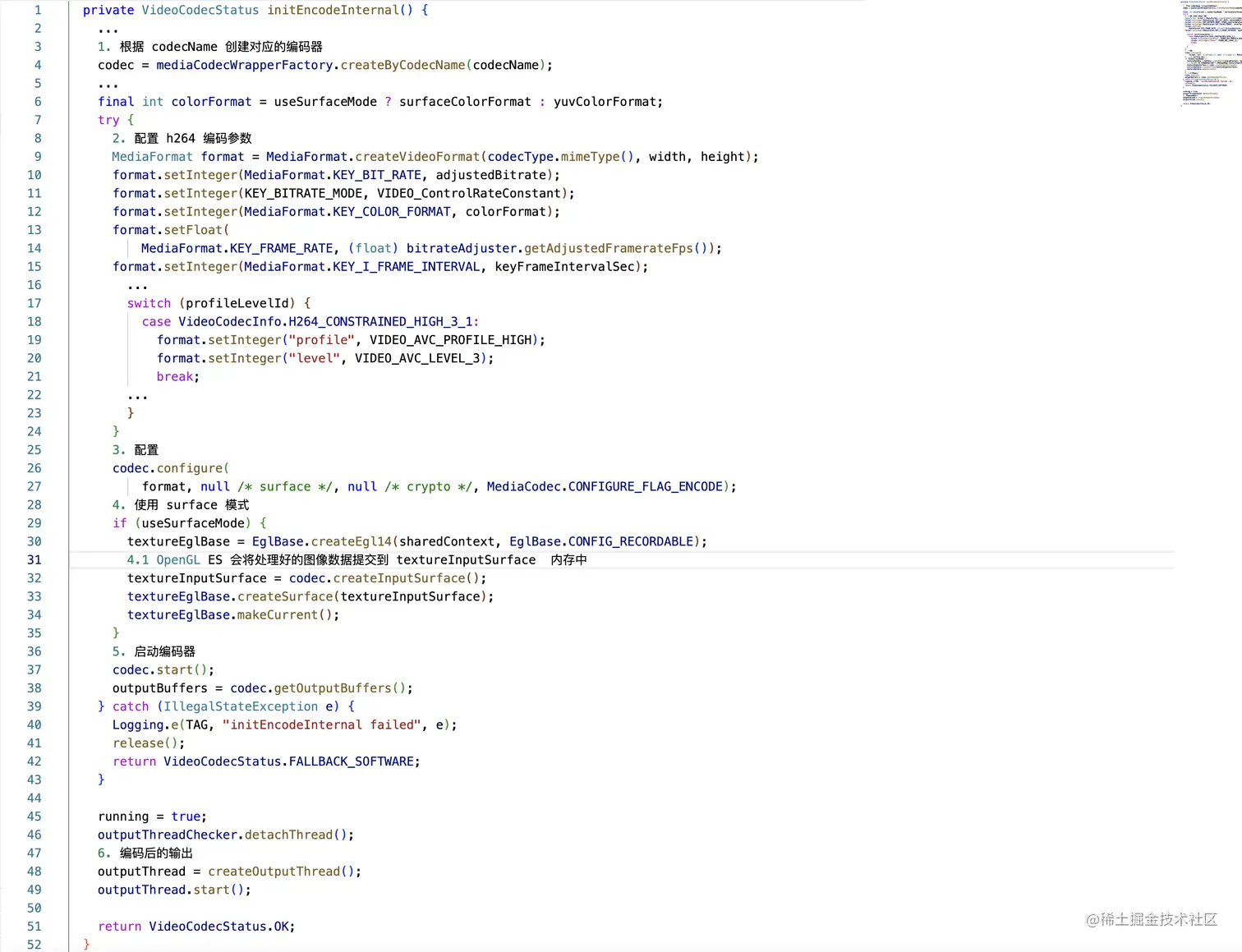 WebRTC 源码分析(二) Android 视频硬件编码 - 掘金