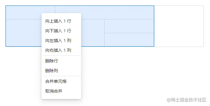 slatejs编辑器表格---选区最近在 slate.js 的富文本编辑器中实现了 Table 的独立选区以及操作功能。 - 掘金