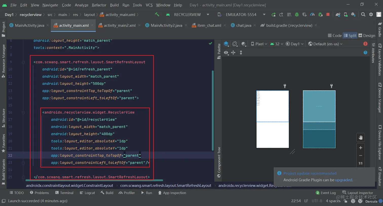 『Android开源控件』SmartRefreshLayout实现下拉刷新，上划加载注意：不是教程只是笔记，如有错误欢迎 - 掘金