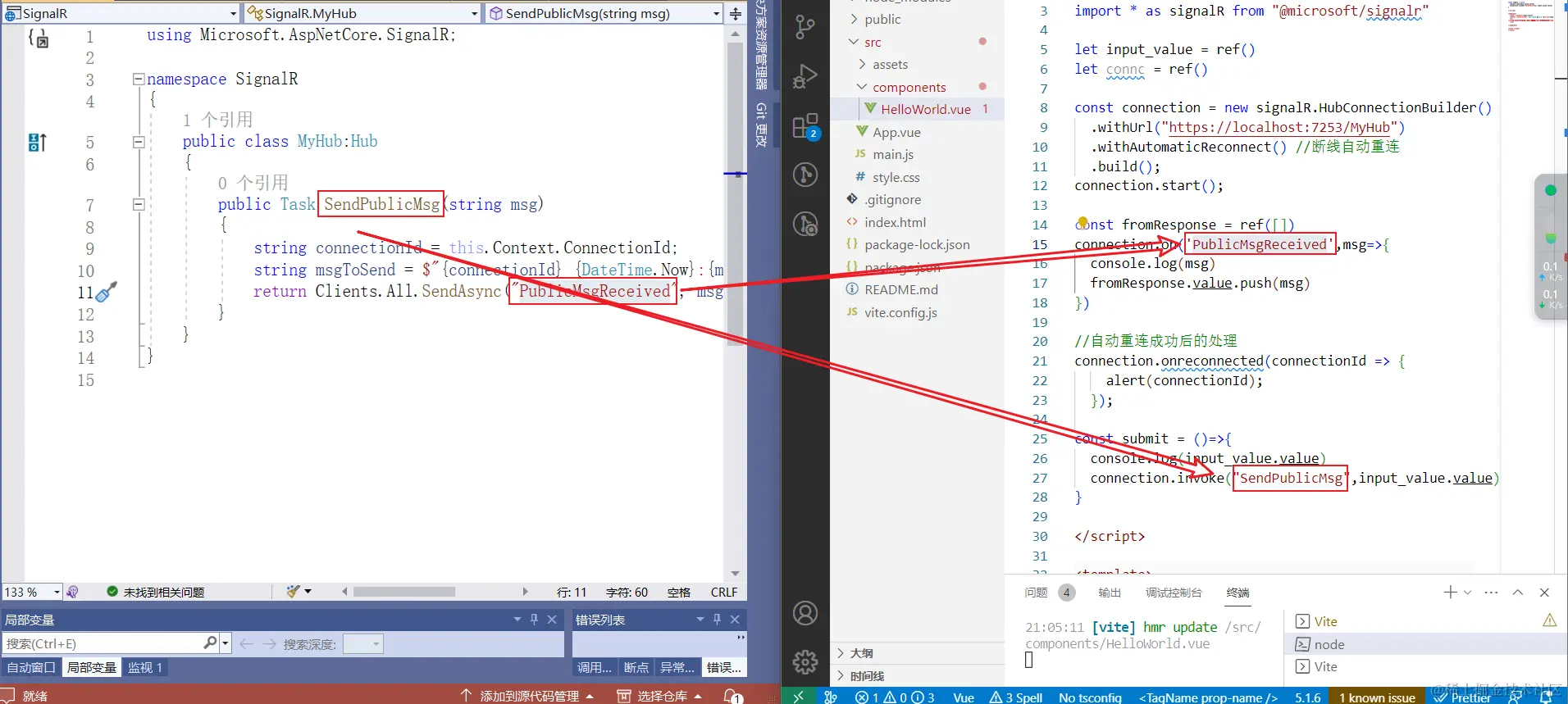 .NET SignalR参考 .NET+Vue 使用SignalR推送数据 - netlock - 博客园 (cnblo - 掘金