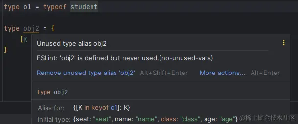 typescript类型体操--提取对象中指定类型的属性前言 今天有群友提问说如何用typescript类型推断返回对象 - 掘金