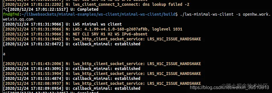 利用libwebsockets写ws、wss服务端和客户端1. 前言 这个是c/c++可以使用的进行websockets - 掘金