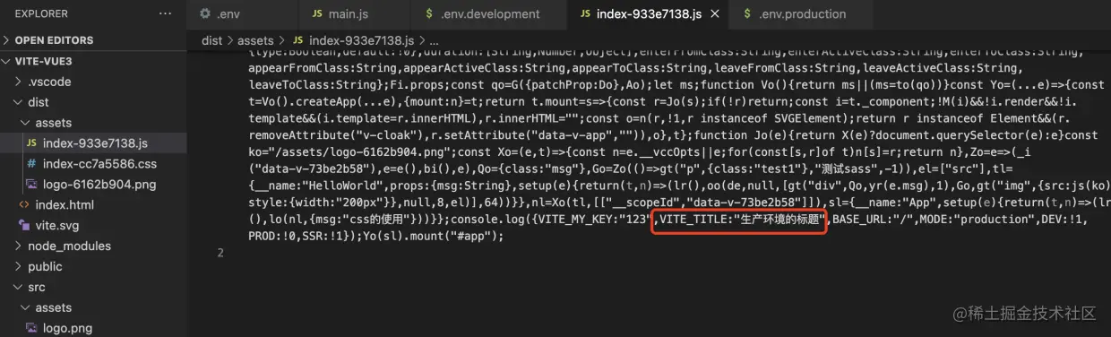 Vite从入门到精通（四）环境变量与模式内置环境变量 在Vite中，可以通过import.meta.env对象，获取环境 - 掘金