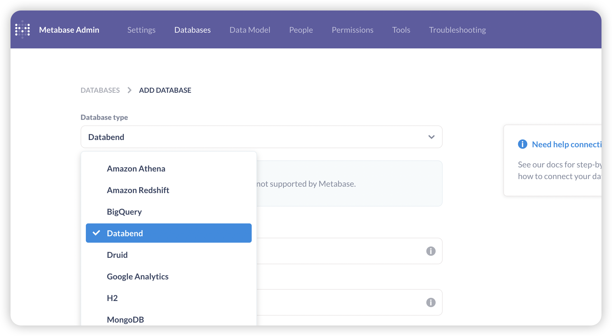 使用 Metabase 连接 Databend Cloud 实现大屏展示 - 墨天轮