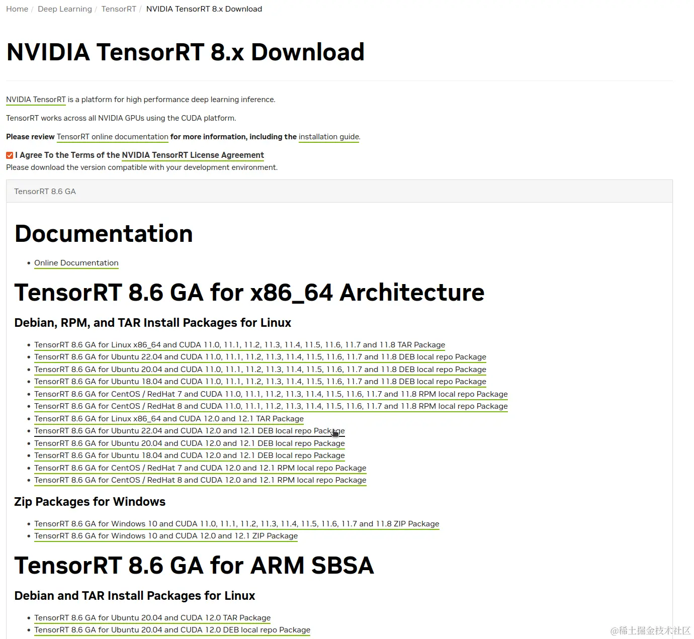 Linux Nvidia 显卡机器学习环境搭建(TensorRT) - 掘金