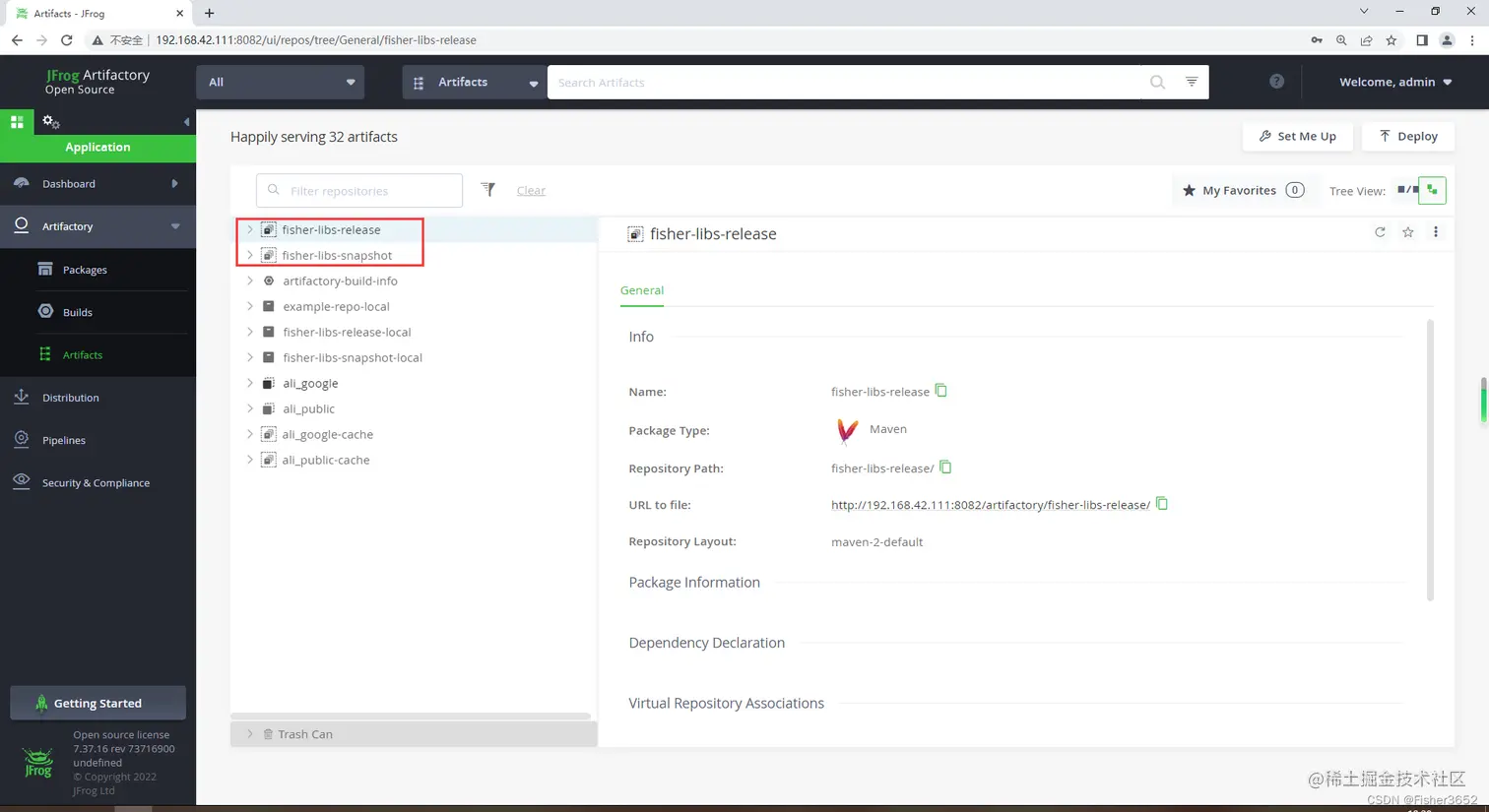 Jfrog Artifactory 上传和下载jar本文已参与「新人创作礼」活动，一起开启掘金创作之路 1. 上传jar - 掘金