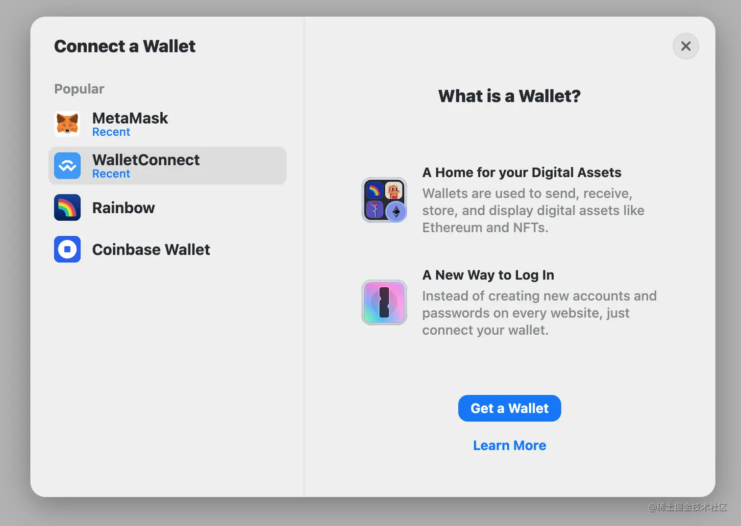 区块链开发-RainbowKit简单使用在区块链项目中，我们往往需要跟链进行交互，而在浏览器中最直接最大众的就是使用Me - 掘金