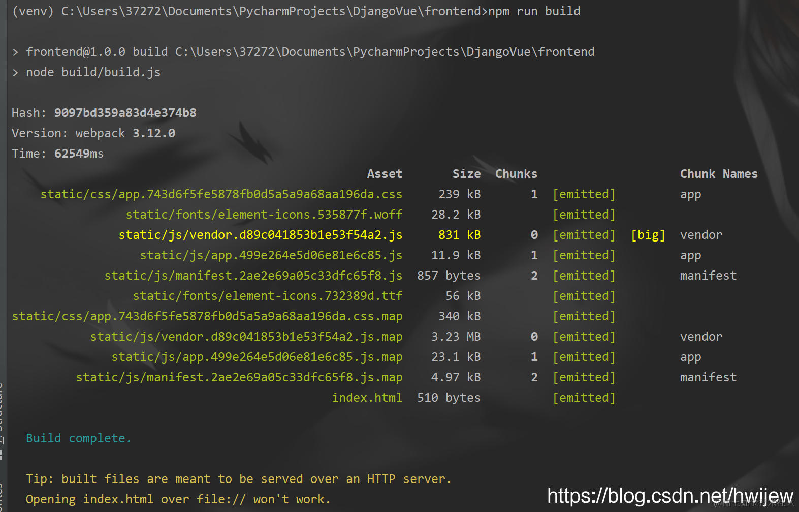 手把手教你如何使用 Django + Vue.js 快速构建项目1. 前言2. 环境准备3. 创建 Django 项目4 - 掘金