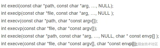 C：execve函数的使用Execve()函数用于执行路径名所指的程序。exec家族主要用于C编程语言，有许多函数。这些 - 掘金