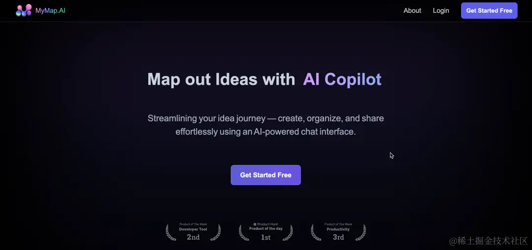 【AI 产品】MyMap：AI 辅助视觉信息生成MyMap.AI：让AI带你绘制创意地图。🌟（Map out Idea - 掘金