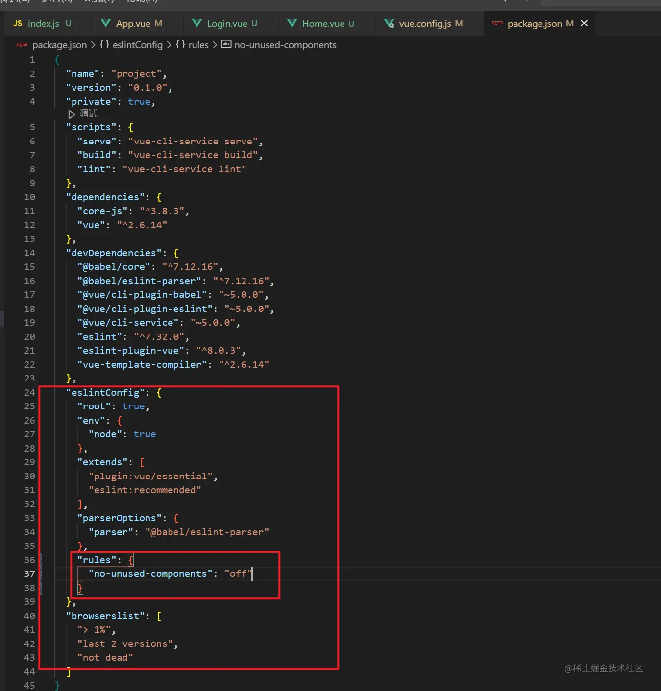 error Component name “Home“ should always be multi-word vue/multi-word-component - 掘金