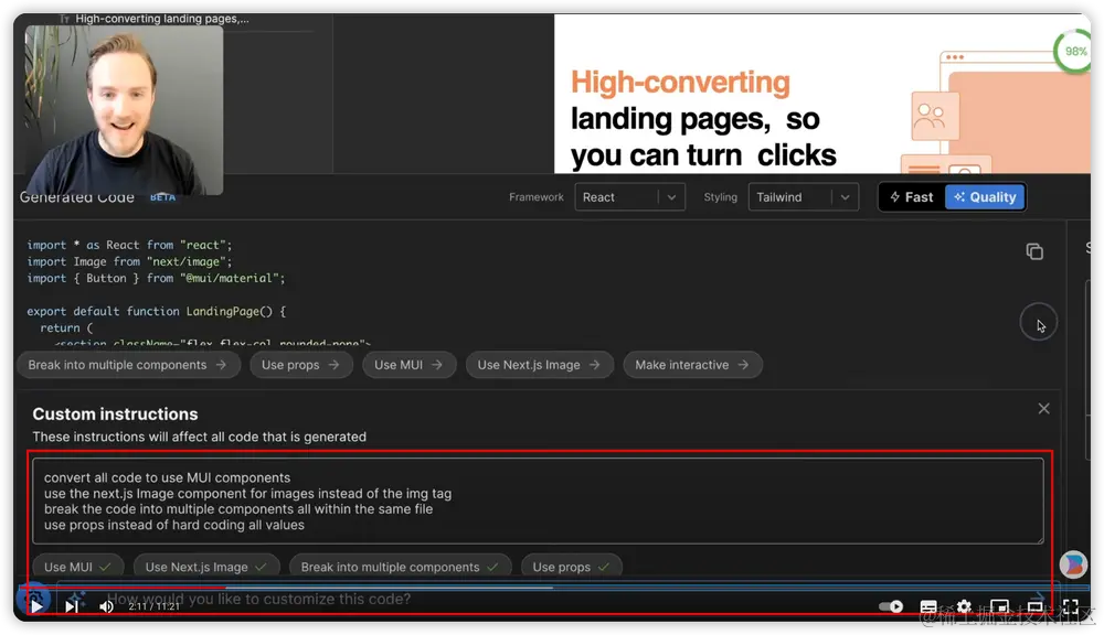 Visual Copilot 一键生成：用AI 将Figma 设计稿直接生成可维护的代码长期以来，切图总是对于前端开发人 - 掘金