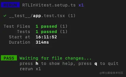 使用Vitest + React Testing Library进行单元测试前言 本文将在项目中添加Vitest用于单元 - 掘金