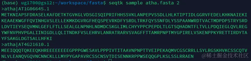 9. seqtk seqkit gtftk 总结1. 背景 在前面小节我们使用了这些软件,因为混合使用比较让人混乱, - 掘金