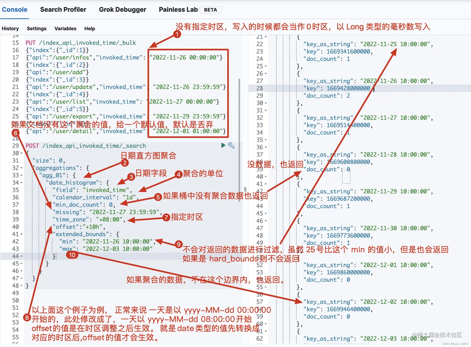 elasticsearch 聚合之 date_histogram 聚合此处来简单学习一下 `elasticsearch` - 掘金