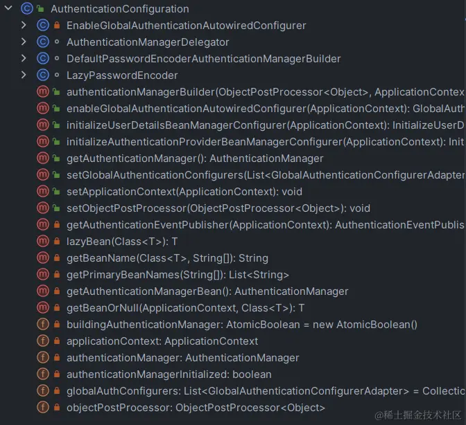 Spring Security初始化过程以及AuthenticationManager详解以及如何自定义认证方式 (1) - 掘金
