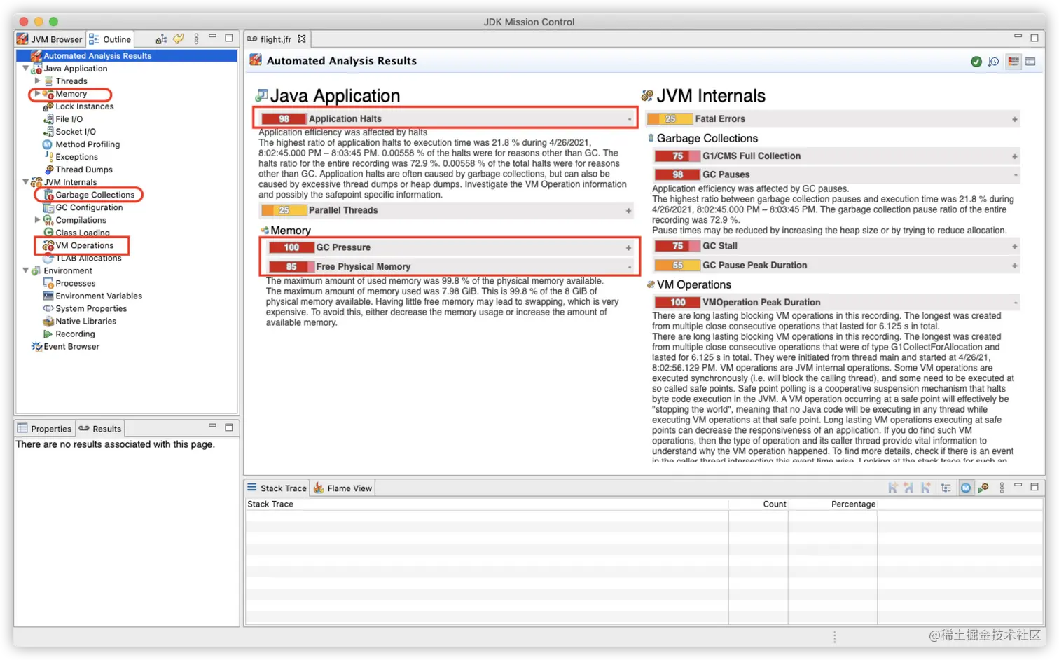 Java性能优化（二）——jfr（java Flight Recorder）使用教程概念 Jfr（java Flight 掘金